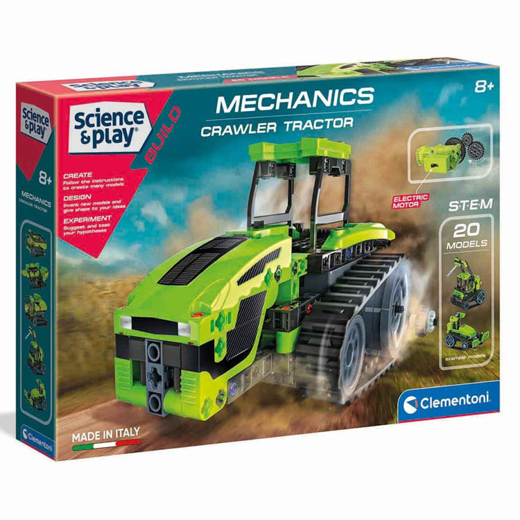 Clementoni Mechanics Lab - Crawl Tractor – Science Kits SG