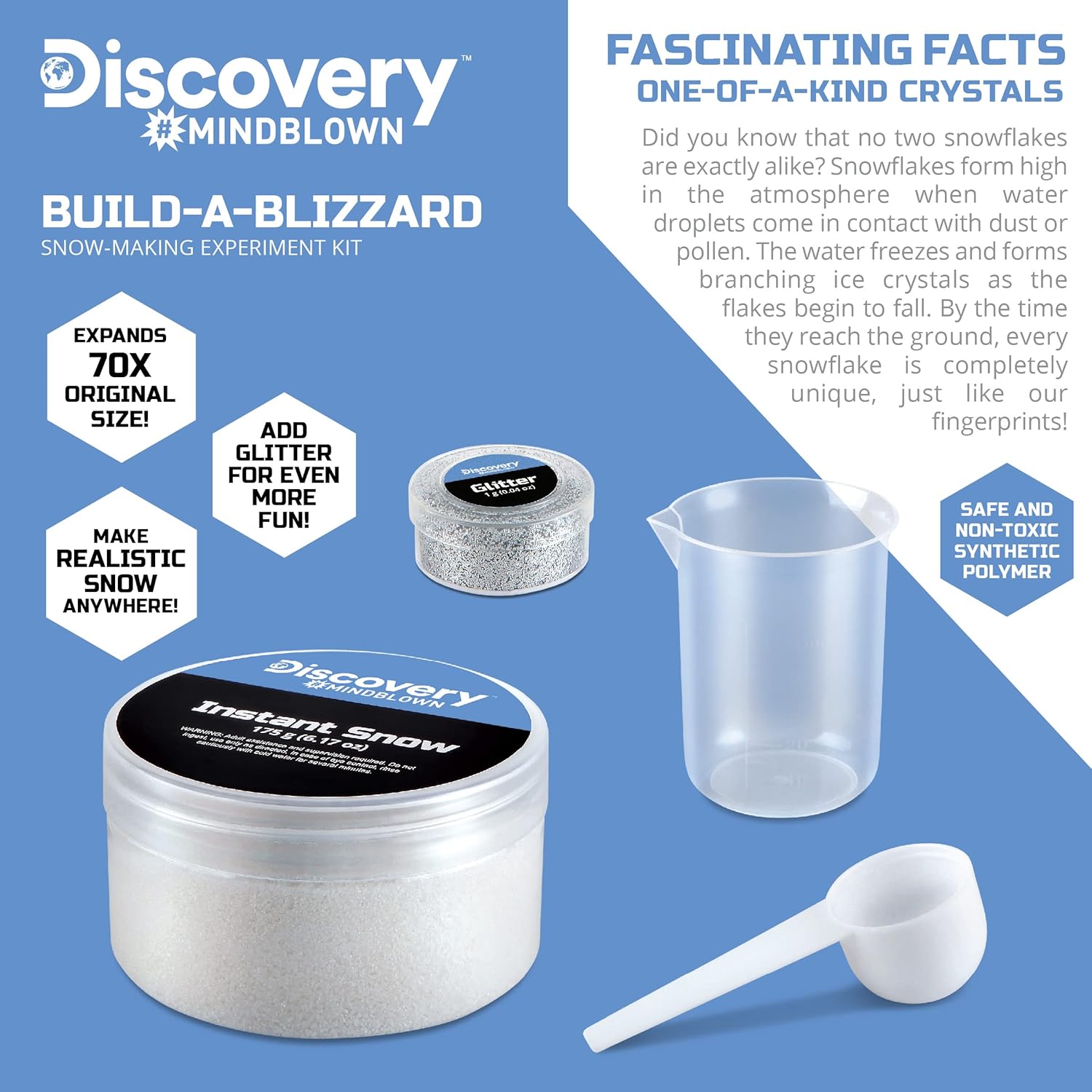 DISCOVERY MINDBLOWN - SNOW MAKING EXPERIMENT KIT – Science Kits SG