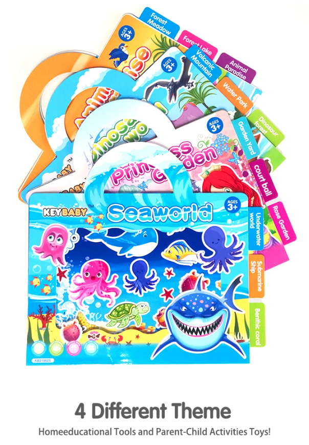 Removable Vinyl Reusable Sticker Book – Science Kits SG