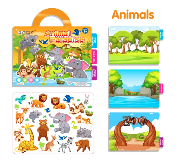 Removable Vinyl Reusable Sticker Book – Science Kits SG