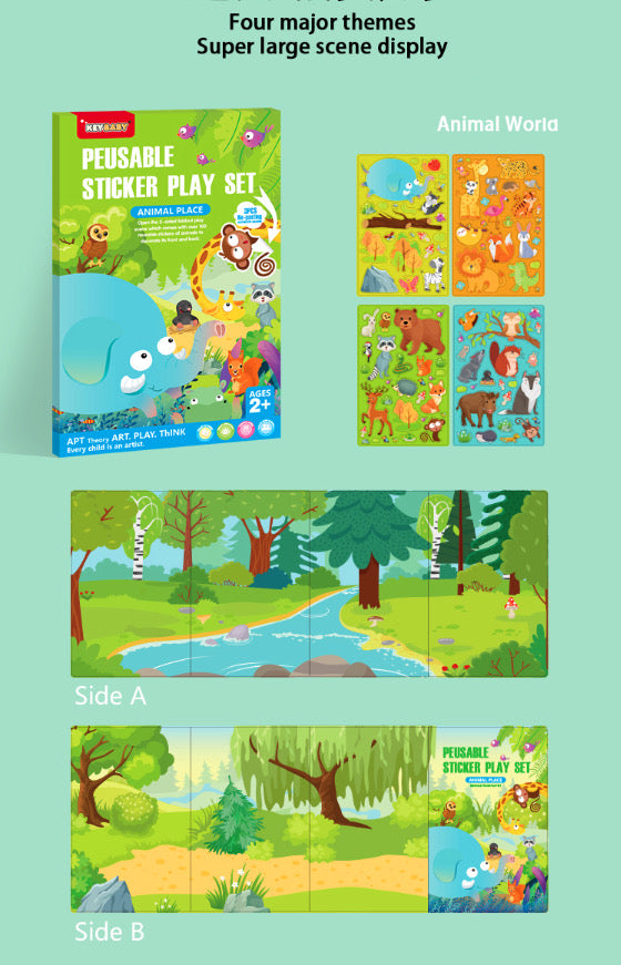 Reusable Sticker Play Set – Science Kits SG